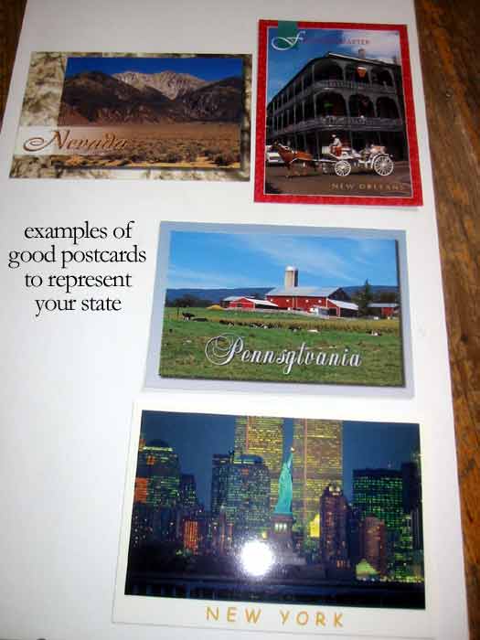 Classroom postcard exchange