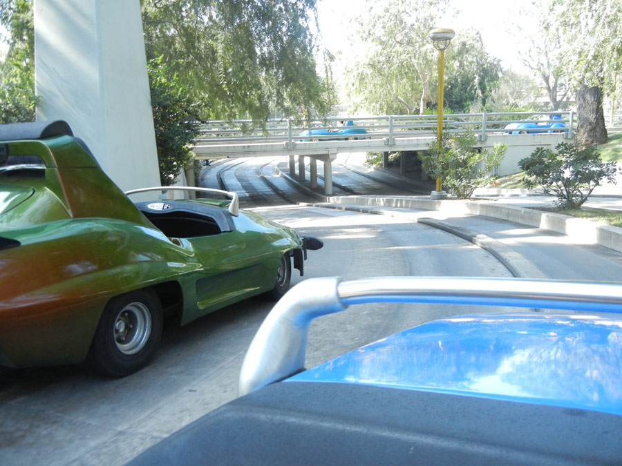 1,000 Pictures of Disneyland - In a Car at Autopia
