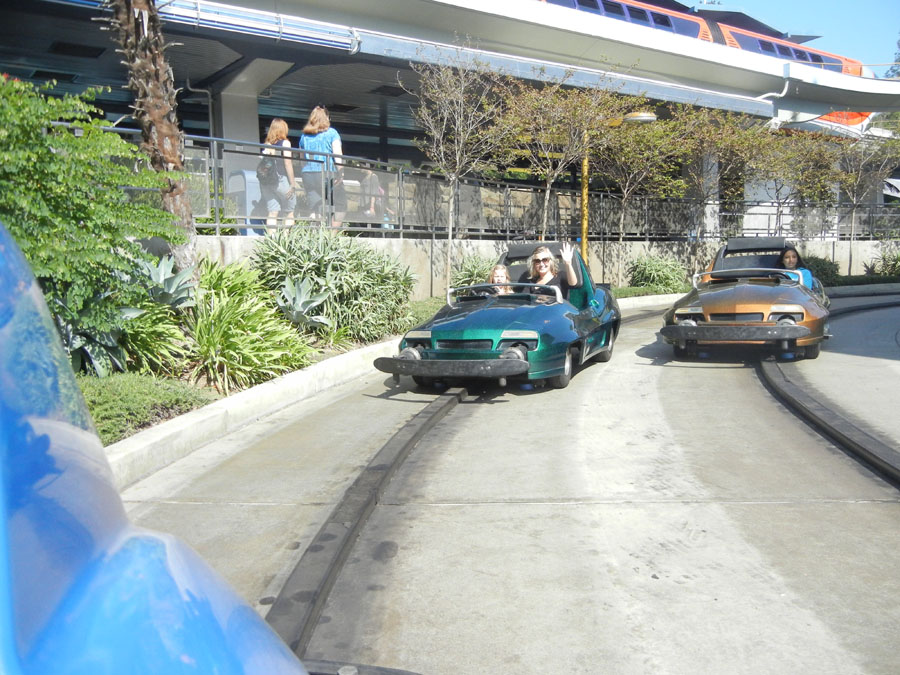 1,000 Pictures of Disneyland - In a Car at Autopia